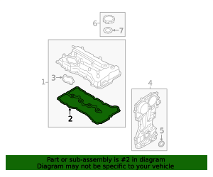 22441-2S000 - Engine Valve Cover Gasket 2020-2024 Hyundai | AutoNation ...