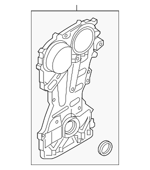 Hyundai - 21350-2S050 - Front Cover - 2022-2025 Hyundai | OEM Hyundai ...