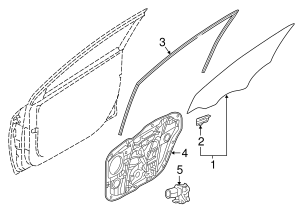 2017-2022 Hyundai Ioniq Window Regulator 82471-G2010 | OEM Parts Online