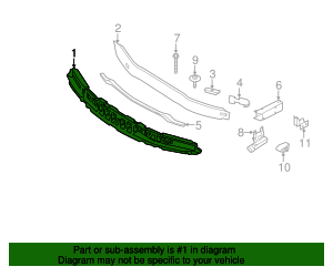 51118054546 - 2014-2020 BMW Absorber (51-11-8-054-546) | BMW of South ...