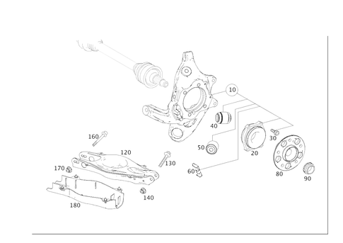 Rear Axle Mount for 2012 Mercedes-Benz CLS 550 | Mercedes-Benz USA Parts