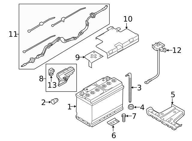 8K0-915-429-C - Control Module Cap 2008-2024 Audi | Audi OEM Parts