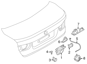 2011-2022 BMW Trunk Lid Release Switch 51247463163 | OEM Parts Online