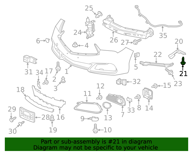 2018-2023 Acura TLX Spacer Screw 93903-25780 | OEM Parts Online
