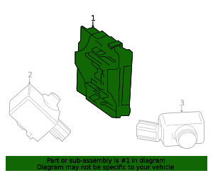 2021-2022 Toyota Venza Keyless Entry Module 89340-48350 | Toyota Parts ...