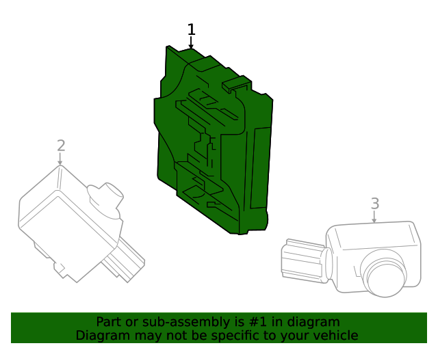 2021-2022 Toyota Venza Keyless Entry Module 89340-48350 | Toyota Parts ...