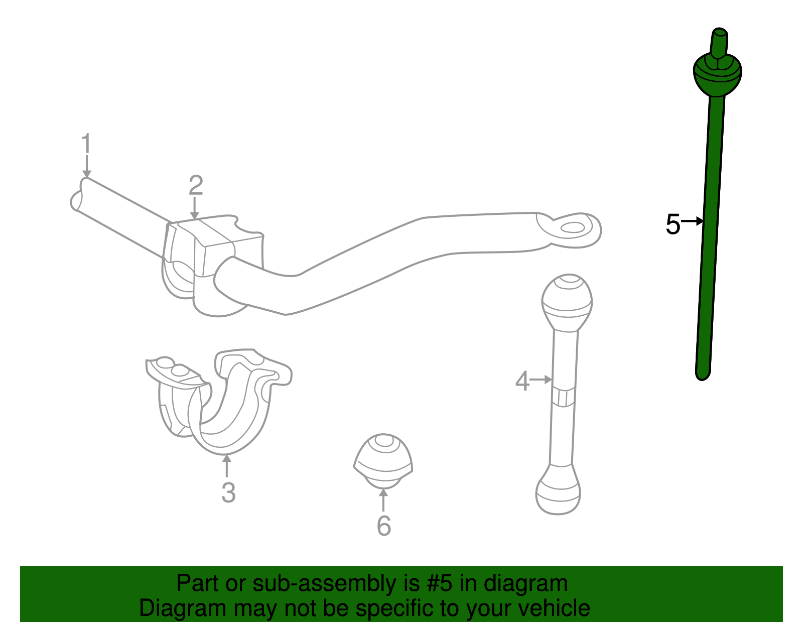 1998-2009 Mazda Stabilizer Link Bolt ZZP0-34-157B | Mazda-Parts