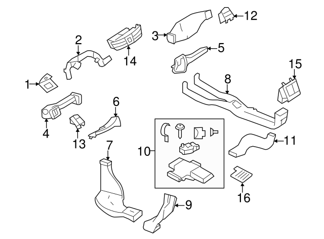 221-830-07-54 - Vent Grille 2010-2013 Mercedes-Benz S 400 | Mercedes ...