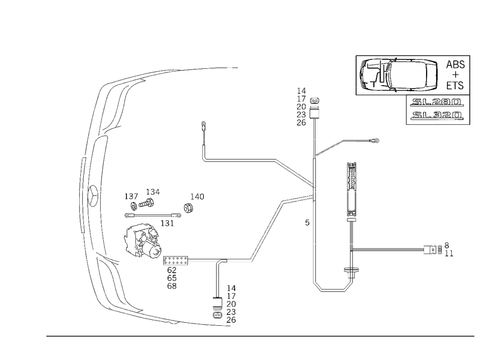 129-540-36-17 - Rotational Speed Sensor 1990-1997 Mercedes-Benz ...