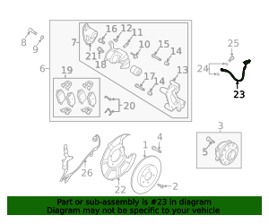 58737-S2000 - Brake Hose 2020-2024 Kia Telluride | Kia.Parts Store
