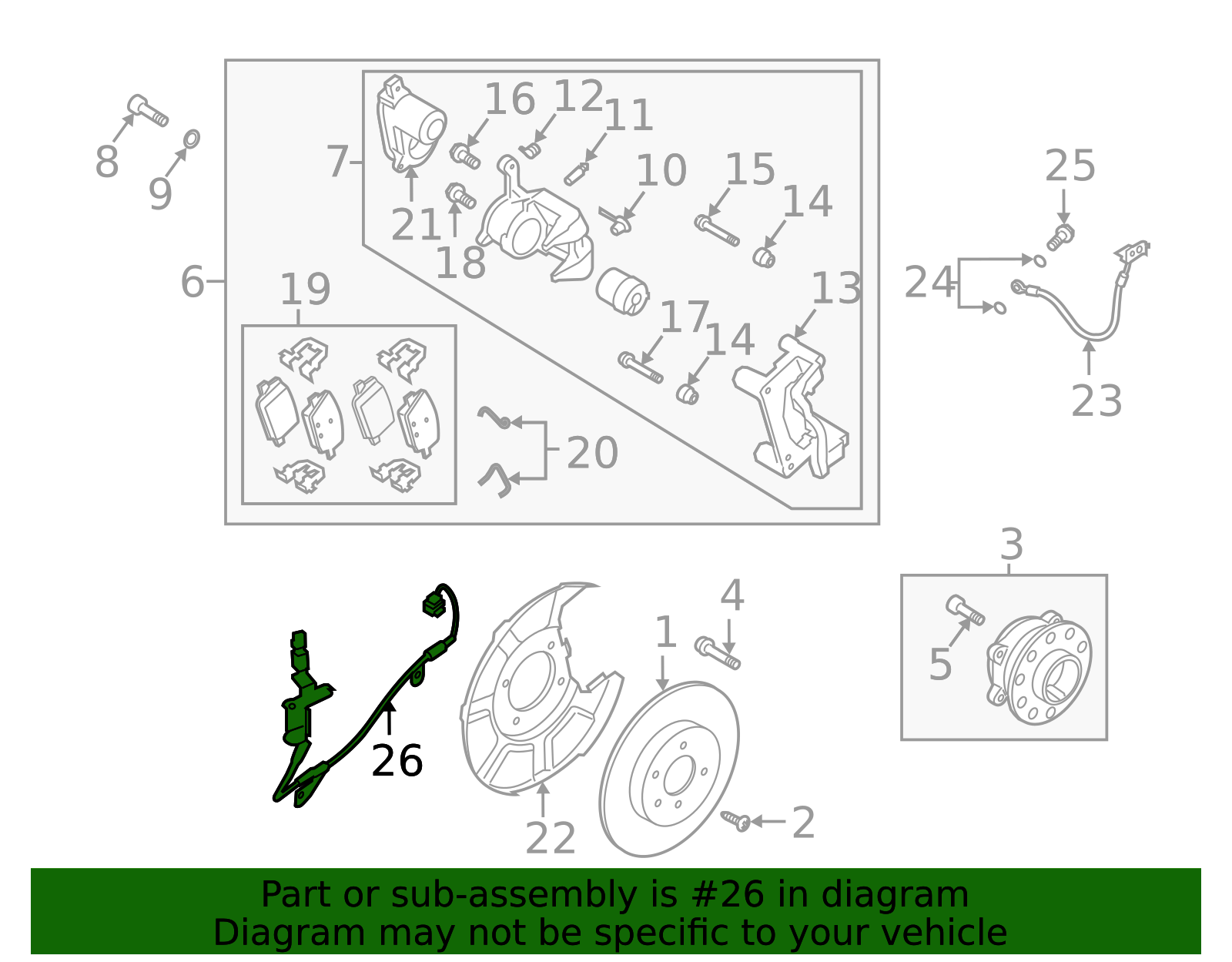 58960-S9301 - Rear Speed Sensor 2020-2024 Kia Telluride | Kia.Parts Store