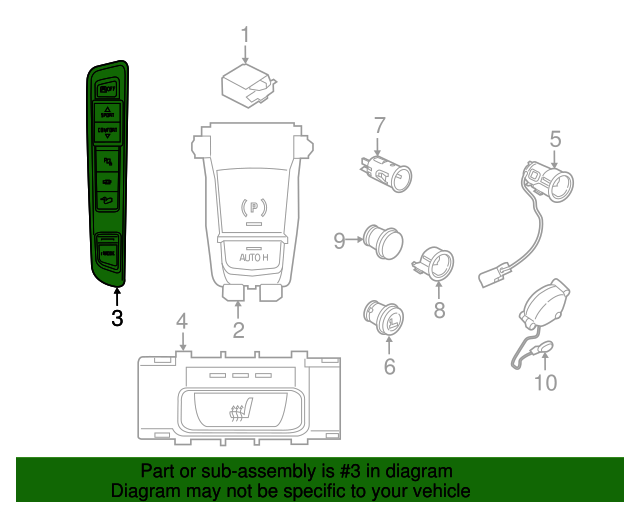 Genuine BMW 61-31-9-169-073 | Multi-Function Switch | FREE Shipping on ...