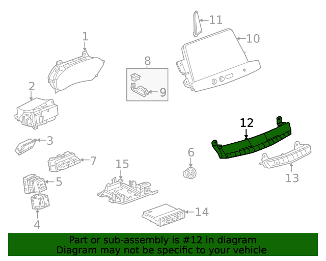 2022-2023 Cadillac CT4 F (S)Control 86785415 | GMPartsDirect.com