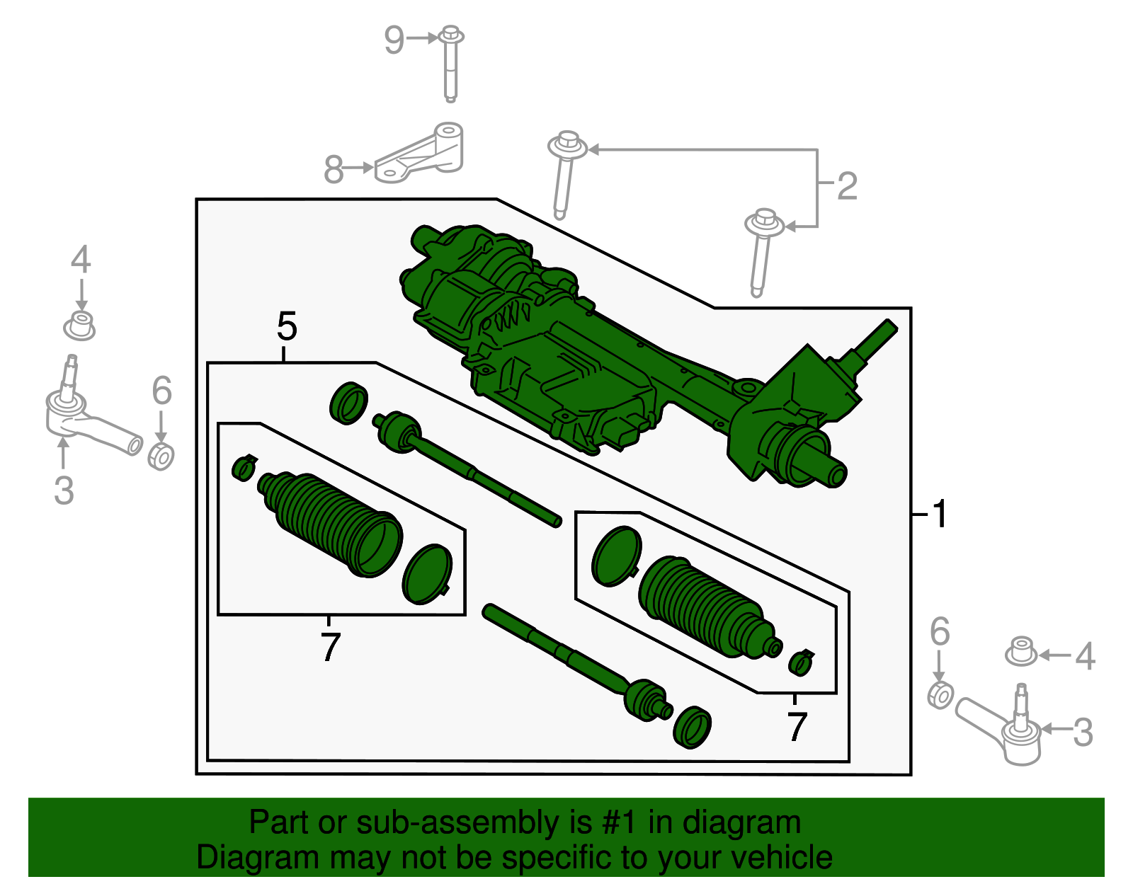 STE-806 - Motorcraft™ Rack And Pinion Assembly 2018-2023 Ford Mustang ...
