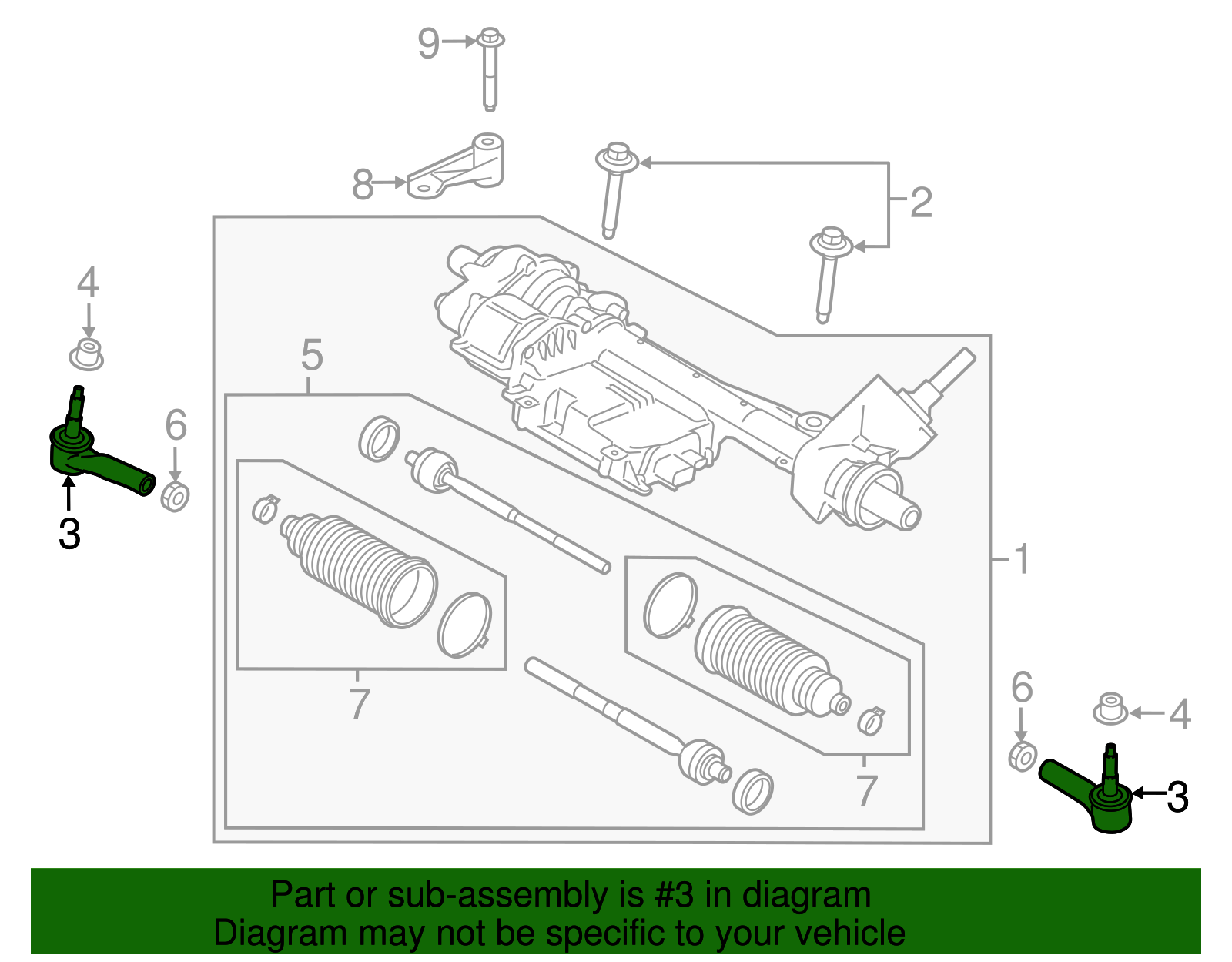 MEF-314 - Motorcraft™ Outer Tie Rod 2015-2023 Ford Mustang ...