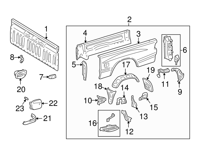 66433-0C010 - Side Brace 2003-2006 Toyota Tundra | Longo Toyota Parts