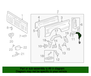 66433-0C010 - Side Brace 2003-2006 Toyota Tundra | Longo Toyota Parts