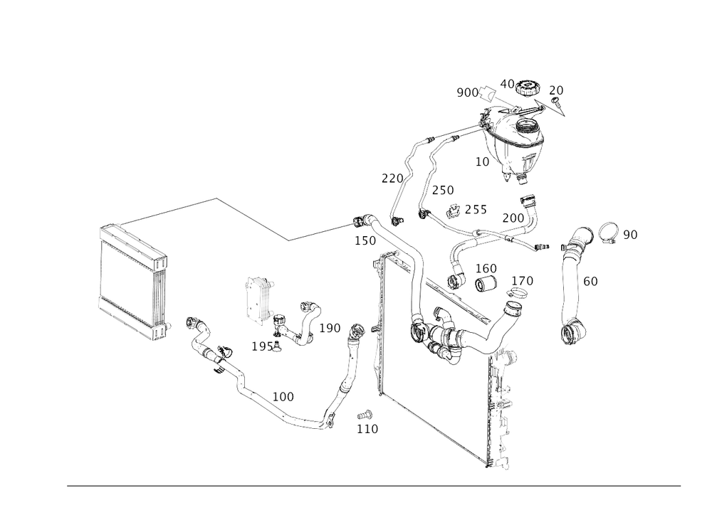222-501-78-91 - Coolant Hose 2014-2020 Mercedes-Benz | Mercedes-Benz ...