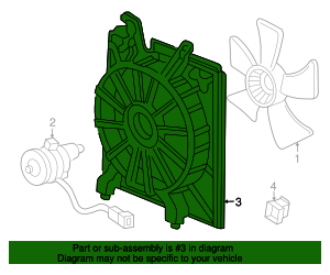 19015-RCA-A01 - Shroud - 2003-2007 Honda Accord | Genuine Honda Parts