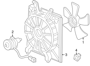 19015-RCA-A01 - Shroud - 2003-2007 Honda Accord | Genuine Honda Parts