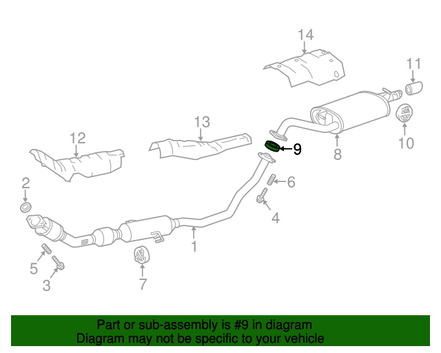 2008-2024 Toyota Exhaust Pipe Gasket 17451-0D132 | OEM Parts Online