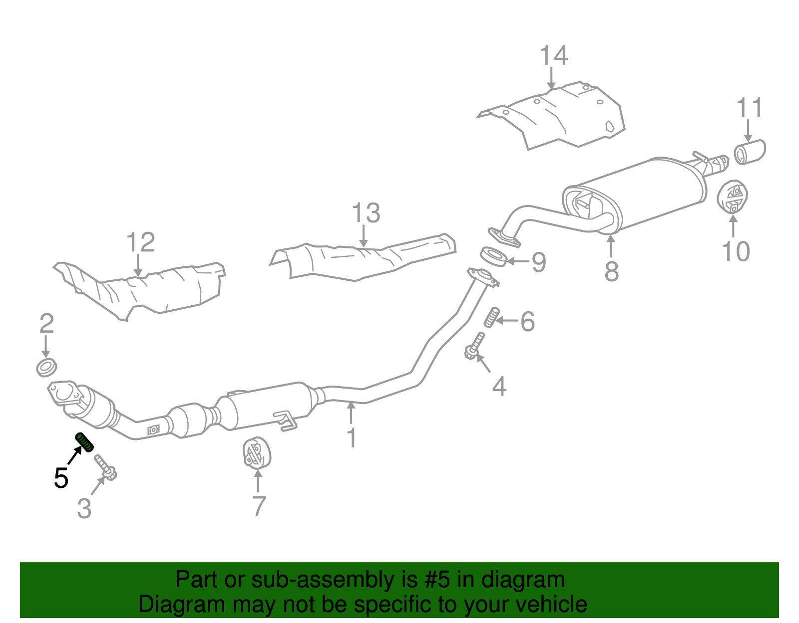 90501-A0005 - Exhaust Manifold Spring only 2000-2025 Toyota | Longo ...