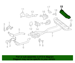 166-682-42-00 - Heat Shield 2014-2016 Mercedes-Benz GL 63 AMG ...