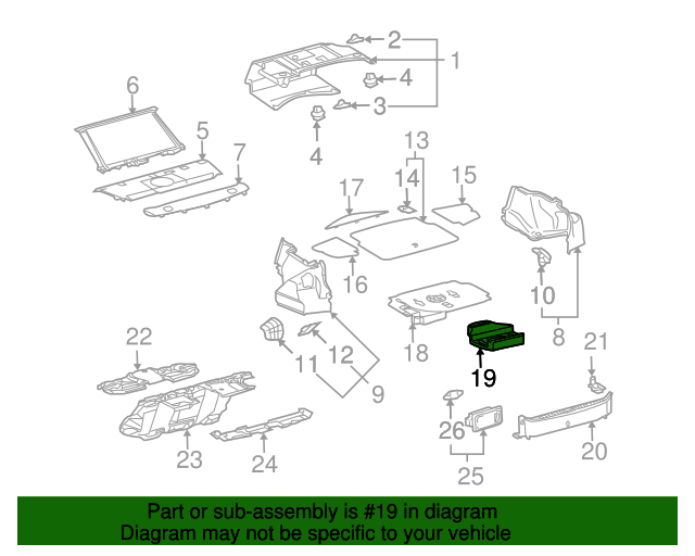 2006-2011 Lexus Stopper 64779-30031 | OEM Parts Online