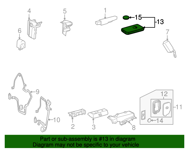 89904-50482 - Keyless Entry Transmitter 2008-2016 Lexus | Lexus of ...
