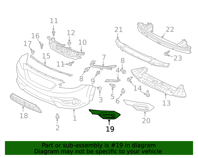 2020-2022 Subaru Legacy Lamp Cover 57731AN04A | Subaru Parts Store