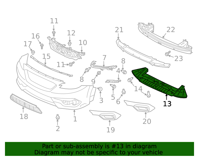 2020-2022 Subaru Legacy Lower Bracket 57707AN06A | Subaru Parts Store