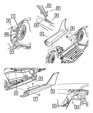 2003-2010 Dodge Viper Rocker Panel 5086369AD | QuirkParts