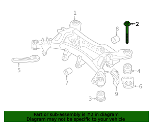 Genuine BMW 07-14-6-886-209 | Suspension Cross-Member Bolt | FREE ...