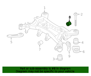 Genuine BMW 33-31-6-899-168 | Suspension Cross-Member Insulator | FREE ...
