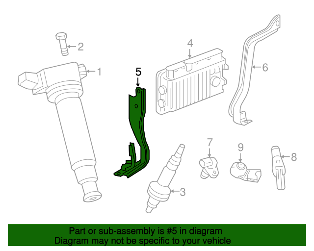 2014-2016 Toyota Highlander ECM Front Bracket 89667-0E060 | Toyota ...