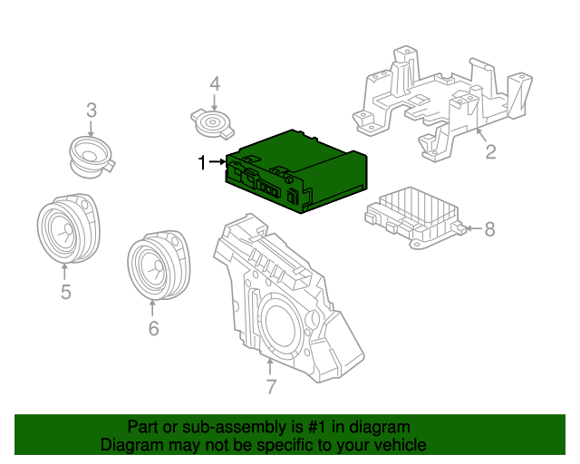 2016-2018 GM F Radio 84293241 | TascaParts.com