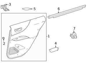 2021-2024 Toyota Venza Belt Weather-Strip 68173-48080 | Toyota Parts Center