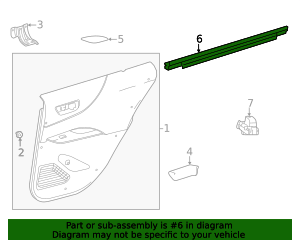 68173-48080 - Belt Weather-Strip 2021-2024 Toyota Venza | AutoNation Parts