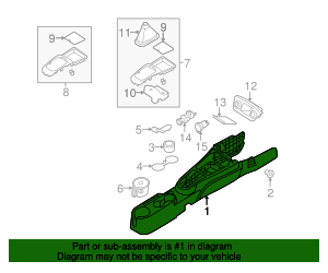 2008-2011 Kia Center Console 84610 1G101XI | OEM Parts Online