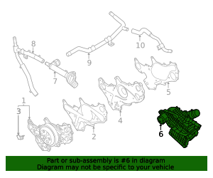 25600-3N300 - Engine Coolant Thermostat Housing 2022-2025 Kia Carnival ...