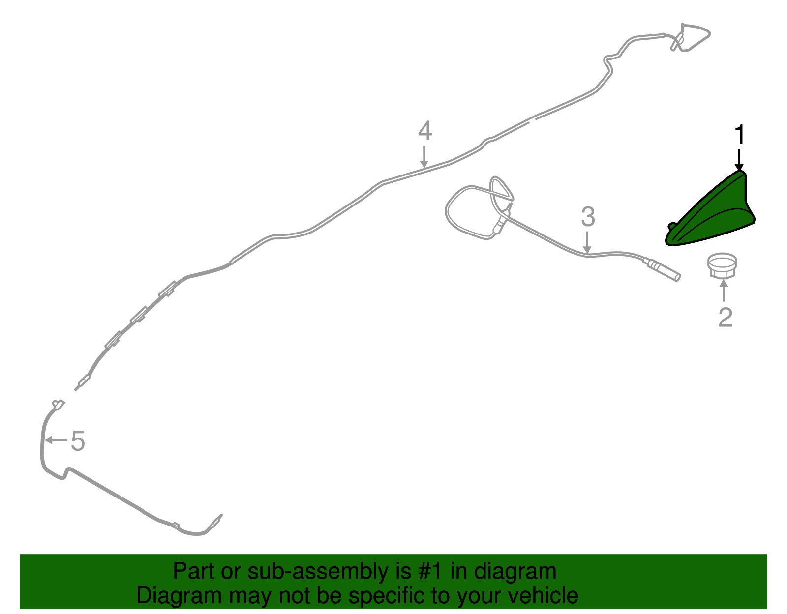 96210-A9200UD - Antenna 2015-2016 Kia Sedona | Kia.Parts Store