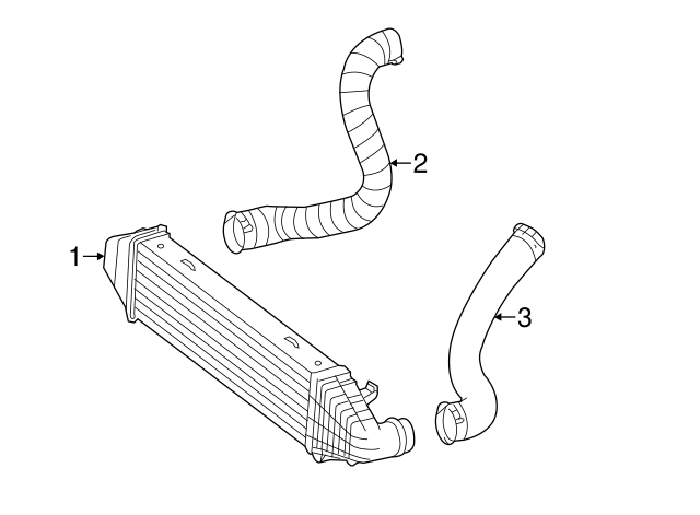172-528-02-82 - Turbocharger Intercooler Pipe 2012-2015 Mercedes-Benz ...