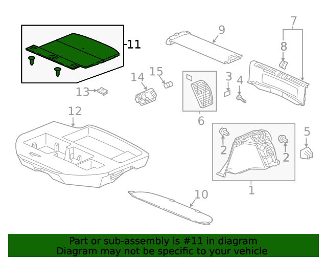 84521-TGK-N62ZA - Lid Assembly, Spare Tire *NH900L* (Deep Black) 2019 ...