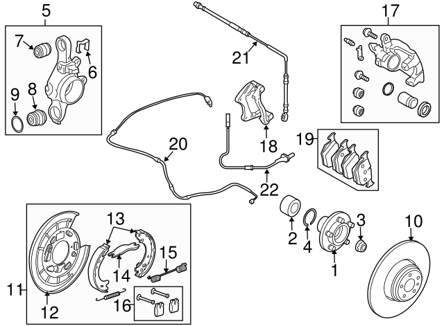 Brake Pads Rear - 2010-2013 Land Rover (LR134882) | Land Rover ...