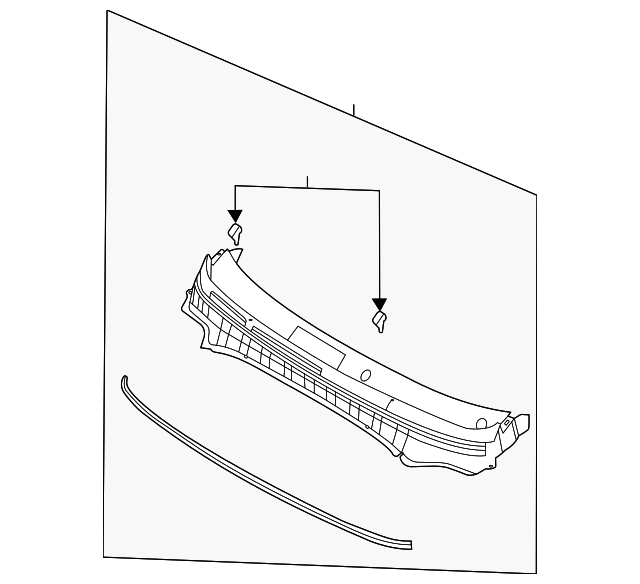 2020-2023 Hyundai Venue Cowl Grille 86150-K2000 | OEM Parts Online