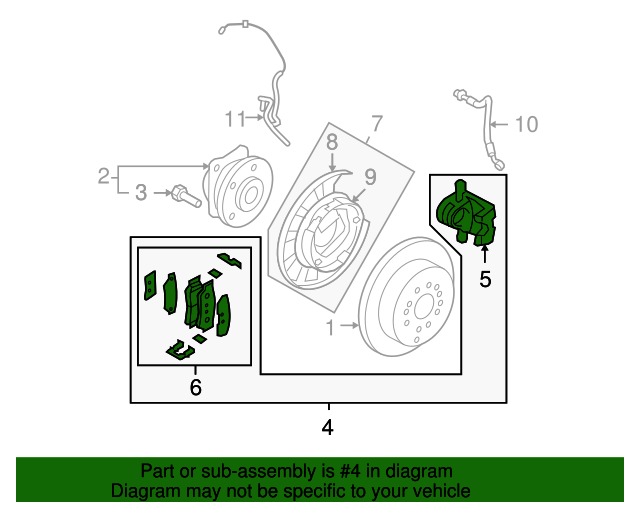 2010-2012 Hyundai Santa Fe Caliper Assembly 58230-0W000 ...