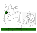 2014-2017 GM Splash Shield - Passenger Side (RH) 22992826 | TascaParts.com