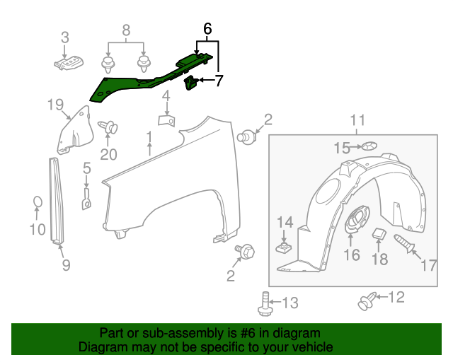 2010-2017 GMC Terrain Passenger Side Front Bumper Fascia Opening Cover ...