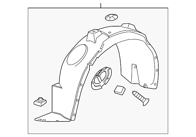 2014-2017 GMC Terrain Passenger Side Front Wheelhouse Liner 23271690 GM ...