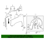 2010-2017 GM Front Driver Side Fender Rear Lower Bracket 20896224 GM ...